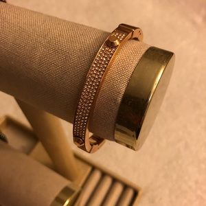 Michael Kors Jewelry | Rare Mk Gold Crystal Charm Bracelet Gorgeous ...